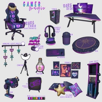 Second Life Marketplace - [Kres] Gamer Magic - Chair - RARE